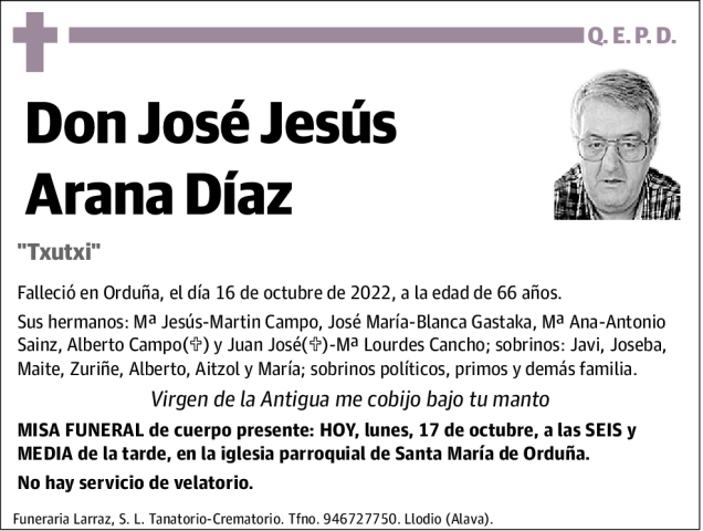 Jose Jesus Arana Diaz