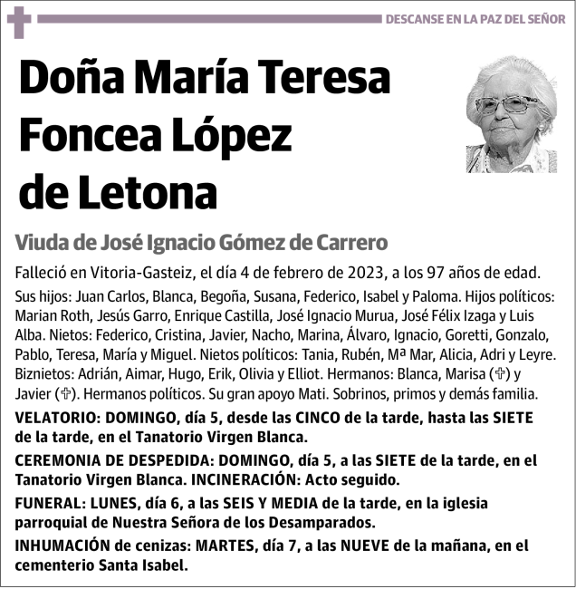 María Teresa Foncea López De Letona