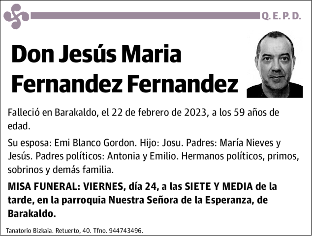 Jesus Maria Fernandez Fernandez