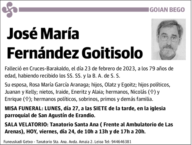 Jose Maria Fernandez Goitisolo
