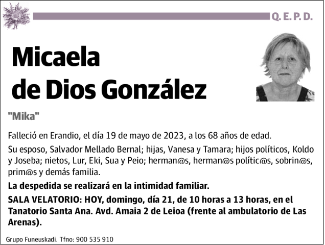 Micaela González De Dios