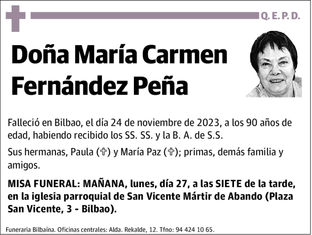 Maria Carmen Fernández Peña