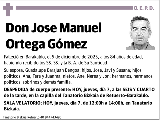 Jose Manuel Ortega Gomez