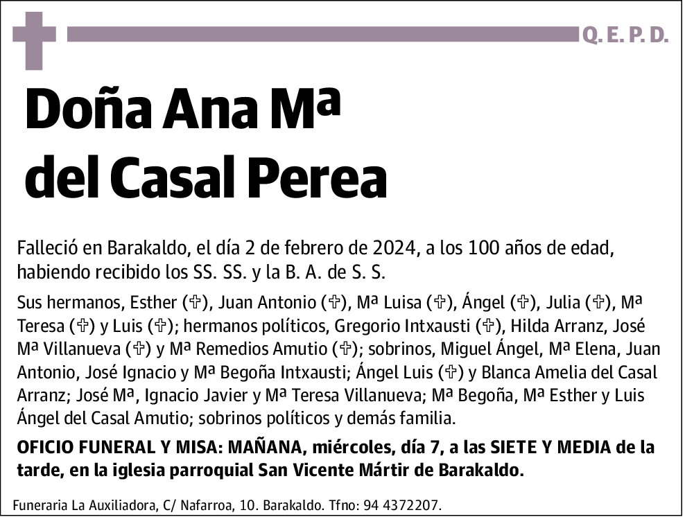 Ana María Del Casal Perea